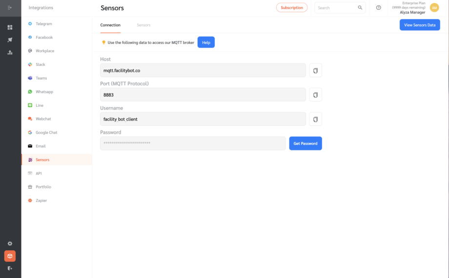 IoT Integrations - FacilityBot - Facilities Management Software