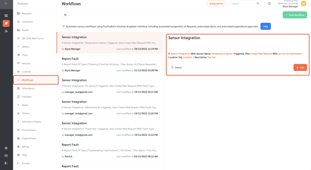 IoT Integrations - FacilityBot - Facilities Management Software