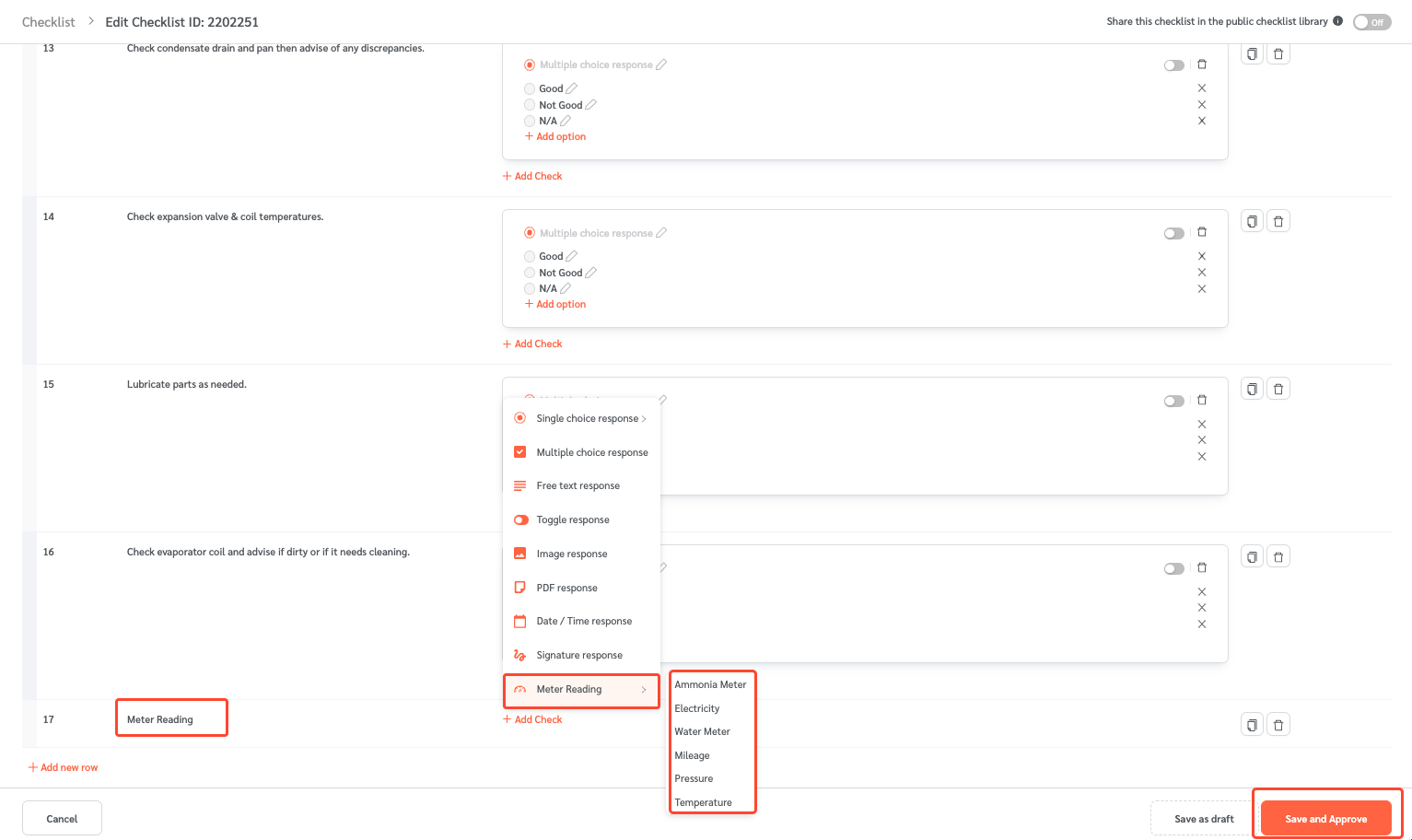 Updating Meter Readings Whilst Completing a Checklist - FacilityBot ...