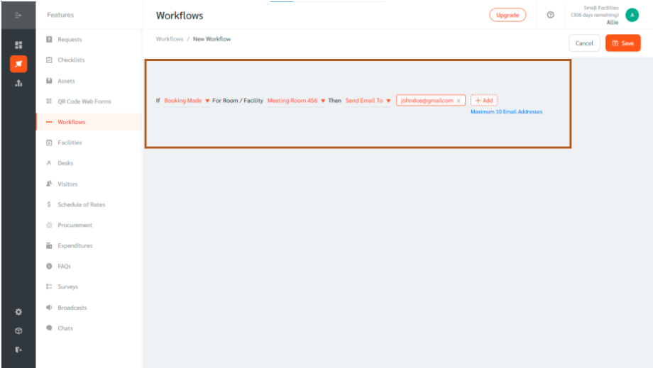 Automating Alerts after Facilities Booking - FacilityBot - Facilities ...