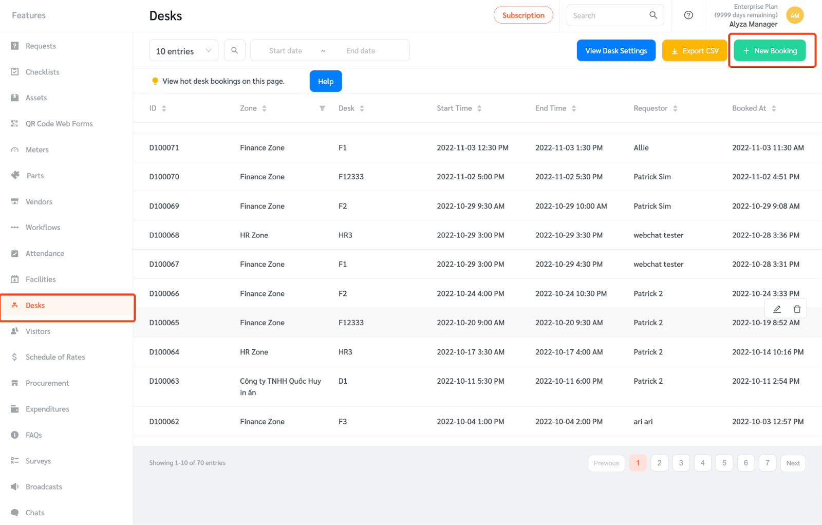 Automatically Send an Alert when Desk Booking Is Made - FacilityBot ...