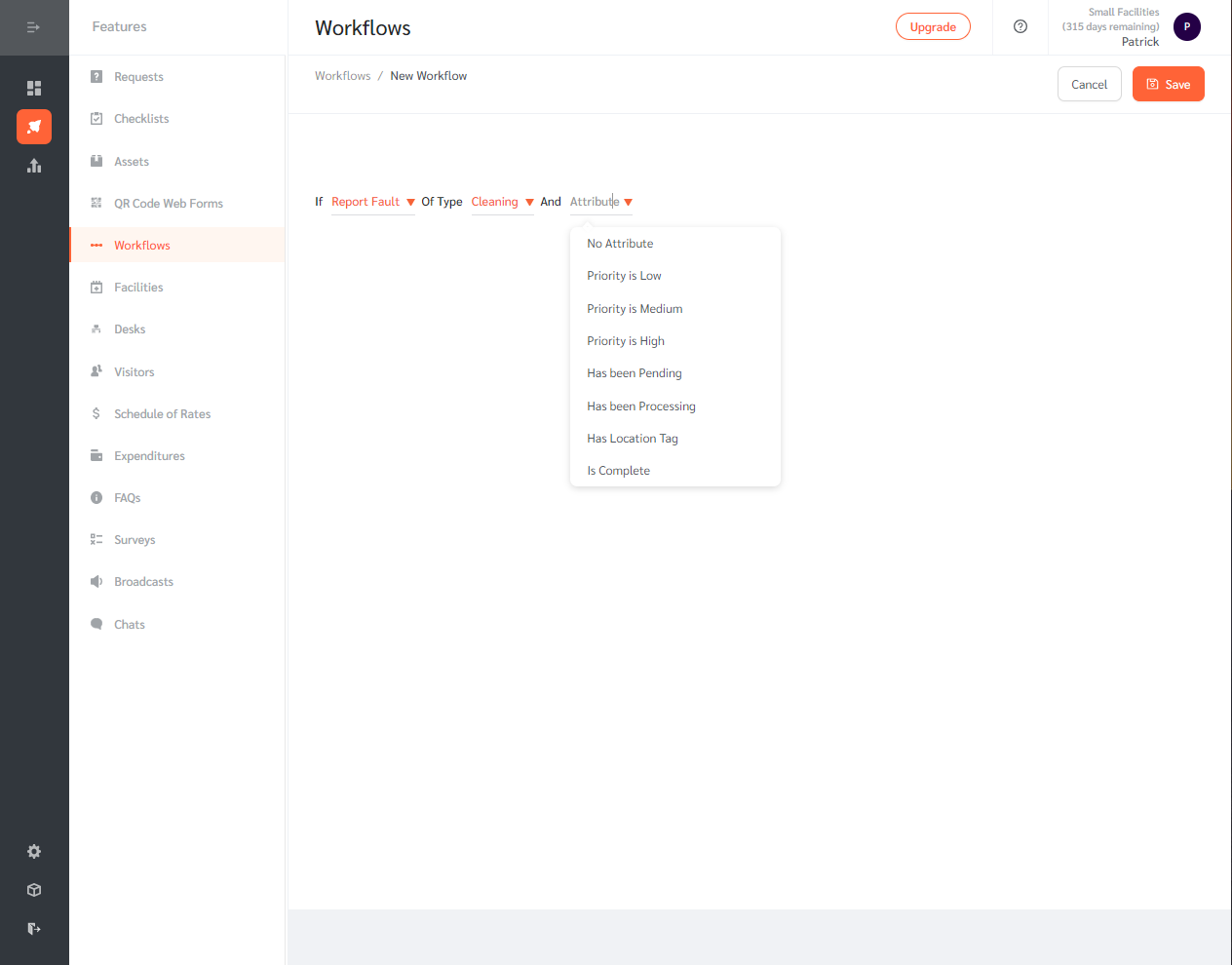 Automate Assignment of Fault Reports and Requests - FacilityBot - Facilities Management Software