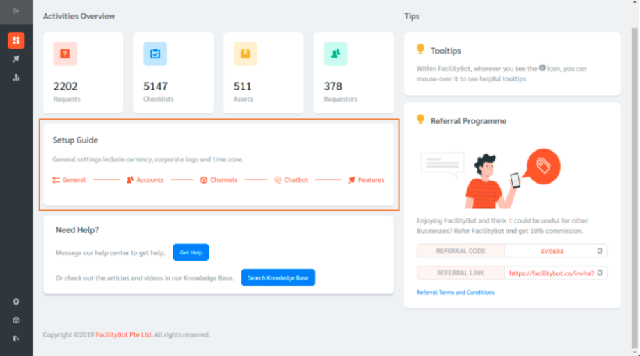 Quick Start Guide - FacilityBot - Facilities Management Software