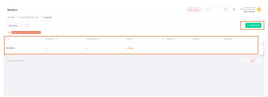 Vendor Management - FacilityBot - Facilities Management Software