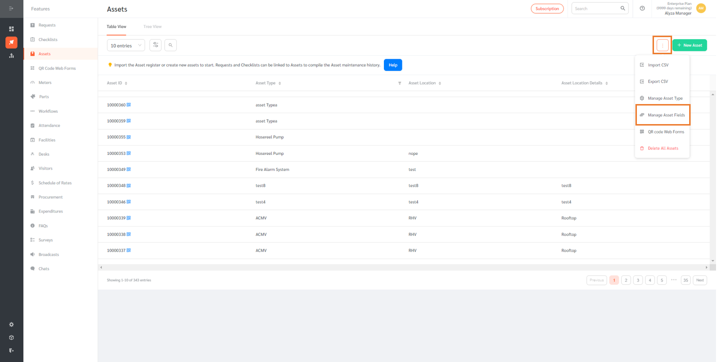 Importing Assets from CSV / Excel - FacilityBot - Facilities Management Software