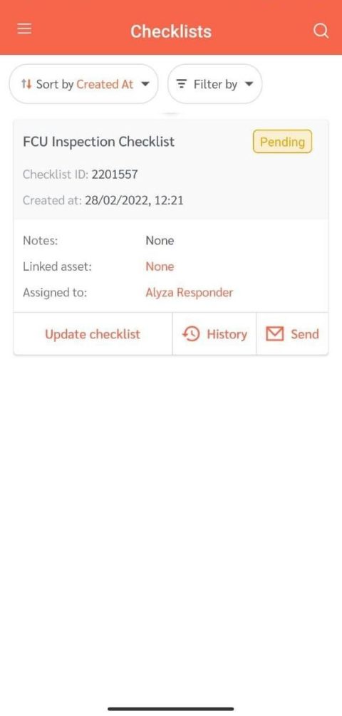 Scanning QR Code to Create Ad-Hoc Checklist - FacilityBot - Facilities Management Software