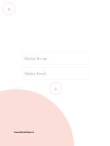 Visitor Tablet Display - FacilityBot - Facilities Management Software