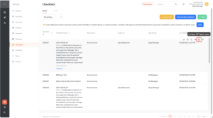 Checklist PDF Layout Editor - FacilityBot - Facilities Management Software