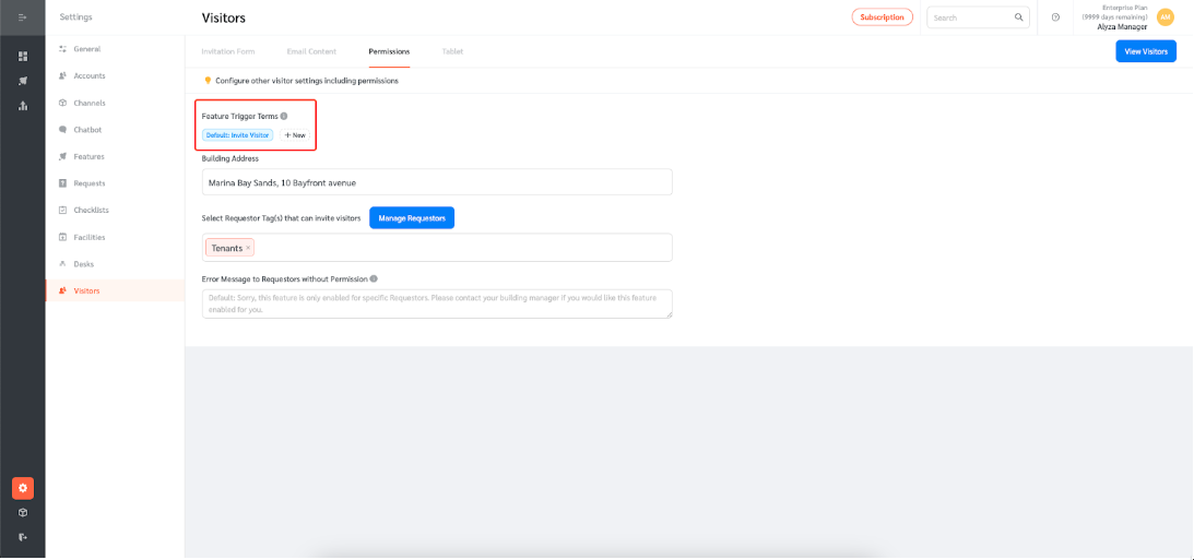 Configuring Permissions To Allow Requestors to Invite Visitors ...