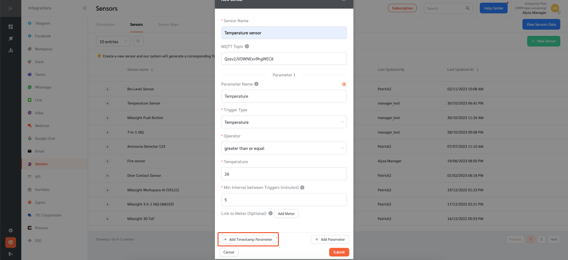 Sensors - FacilityBot - Facilities Management Software