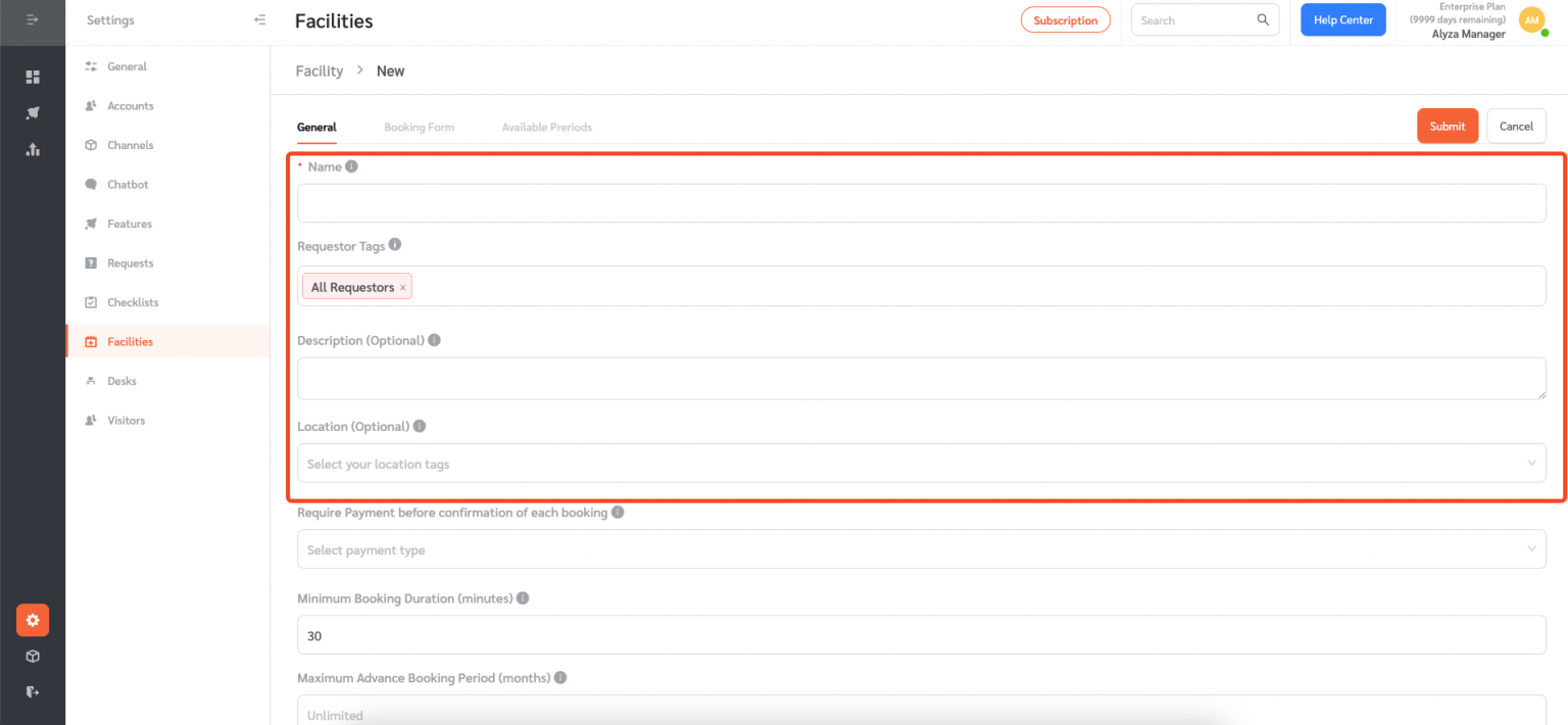 Facilities - FacilityBot - Facilities Management Software