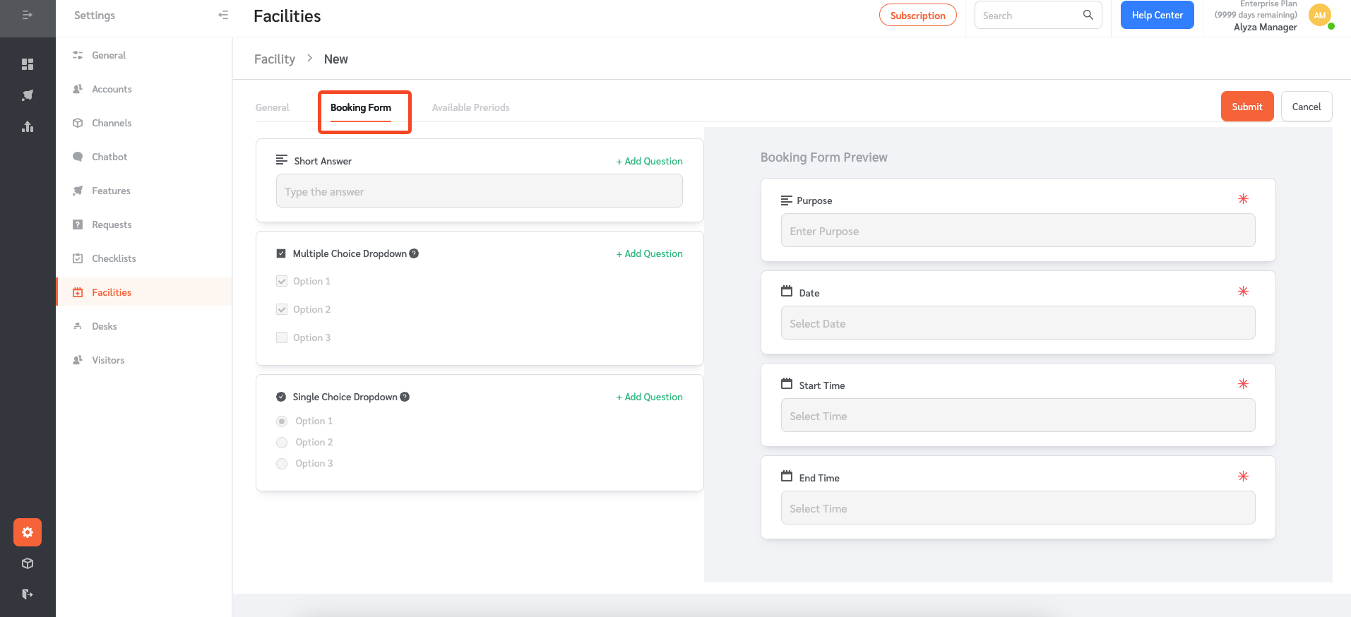 Facilities - FacilityBot - Facilities Management Software