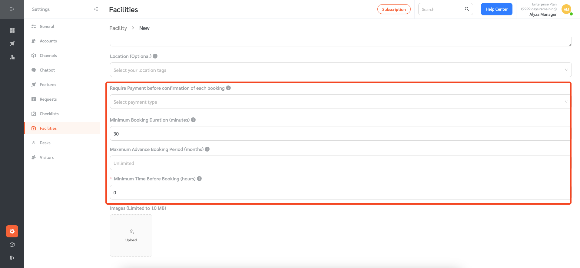 Facilities - FacilityBot - Facilities Management Software